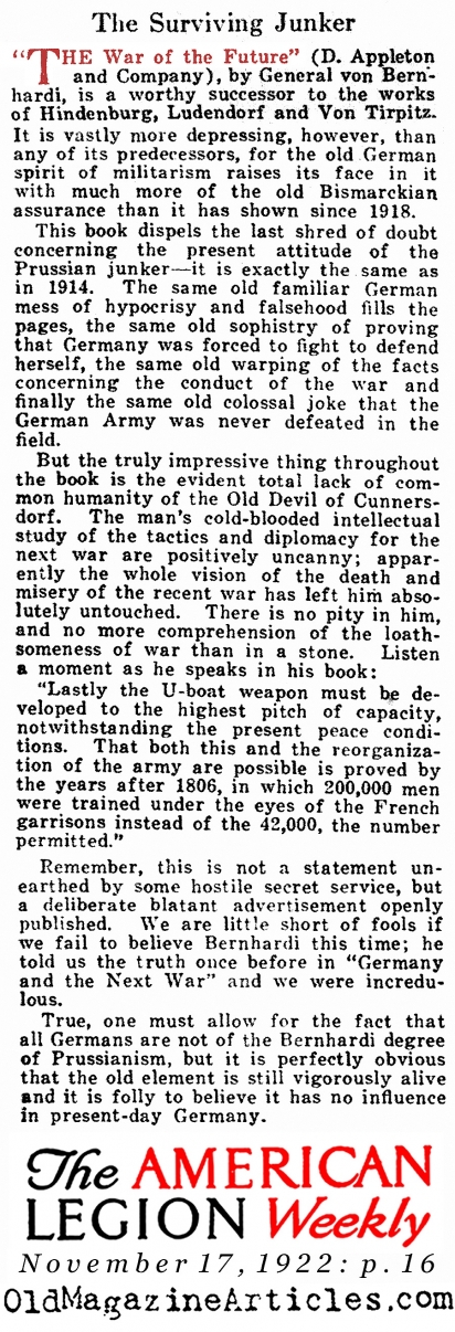 The German View of the Next War (Literary Digest, 1912) – Old Magazine ...